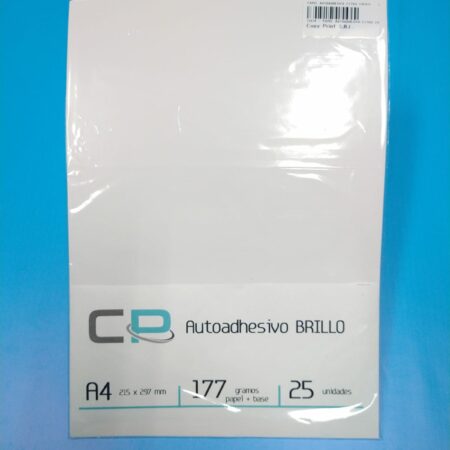 PAPEL AUTOADHESIVO EXTRA FUERTE – SEMIGLOSS – apto láser – CopyPrint